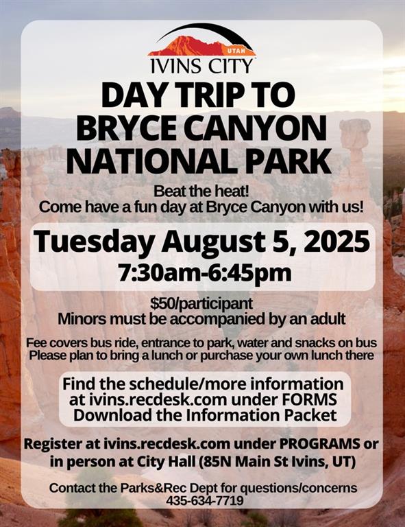 Ivins City Parks & Recreation - News